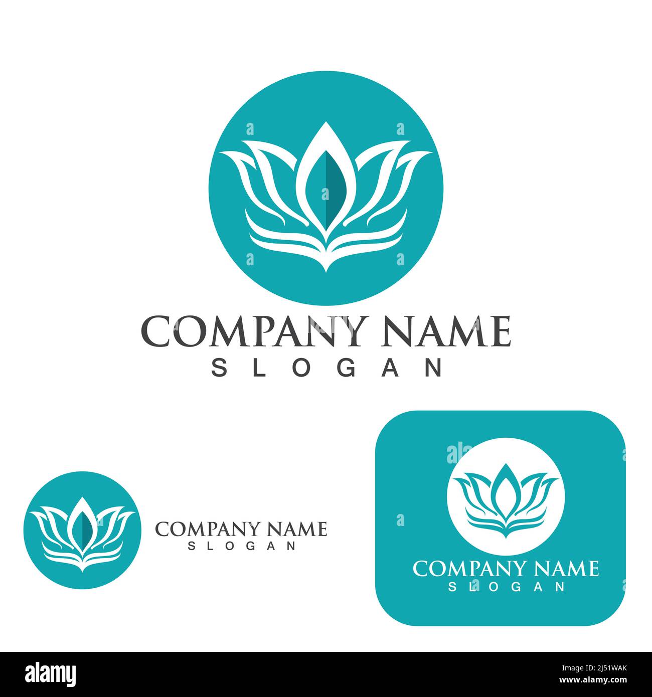 Lotus flower logo nature vector element Stock Vector Image & Art - Alamy