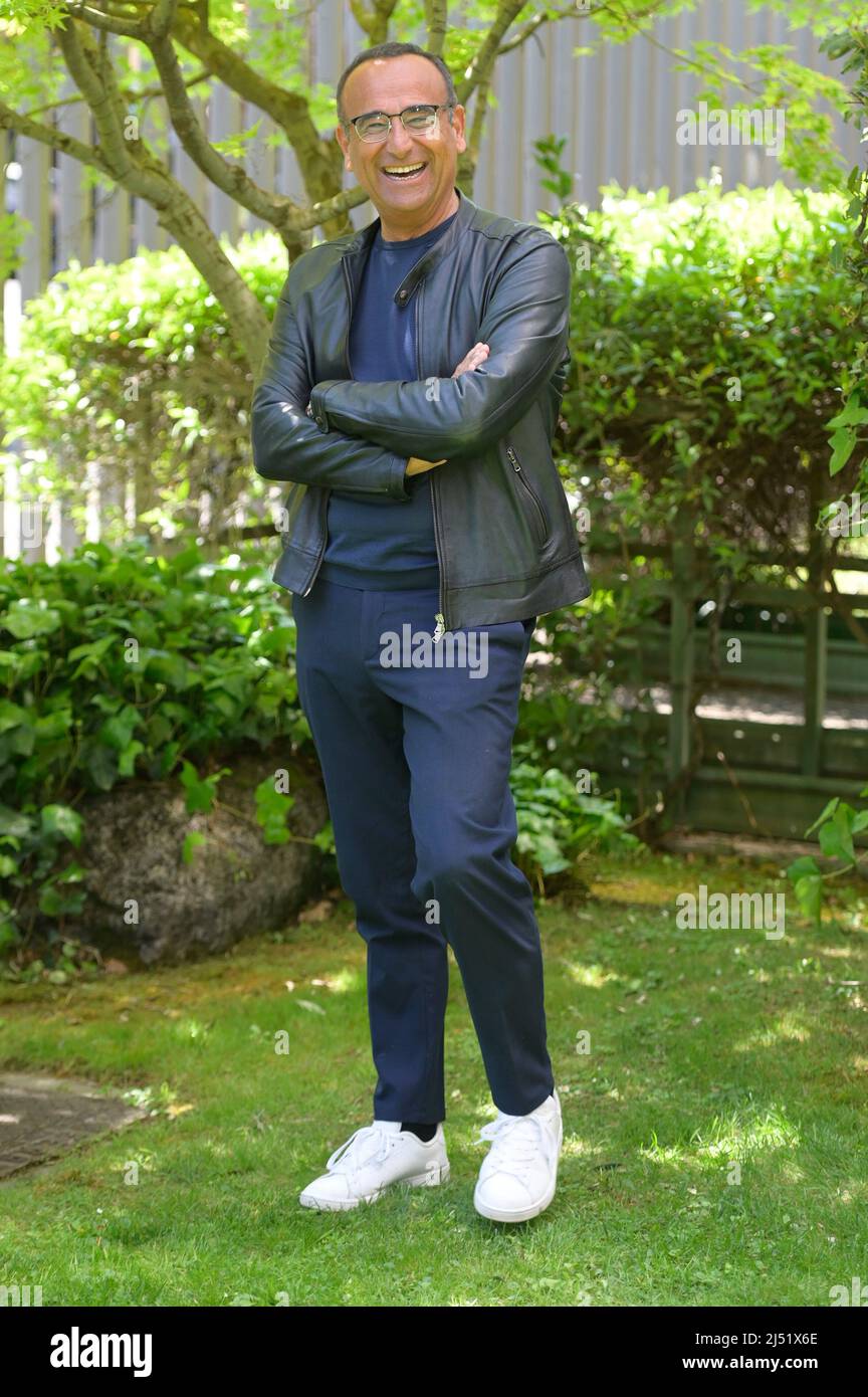 Carlo Conti attends the photocall of the Rai tv program The Band at the ...