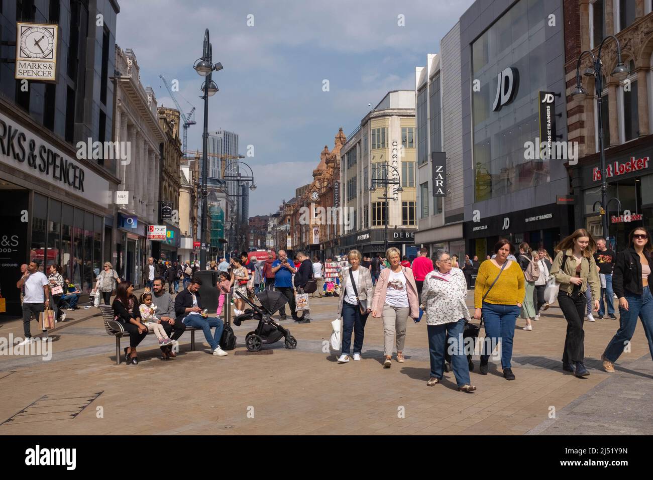 Leeds City Centre, UK Stock Photo - Alamy