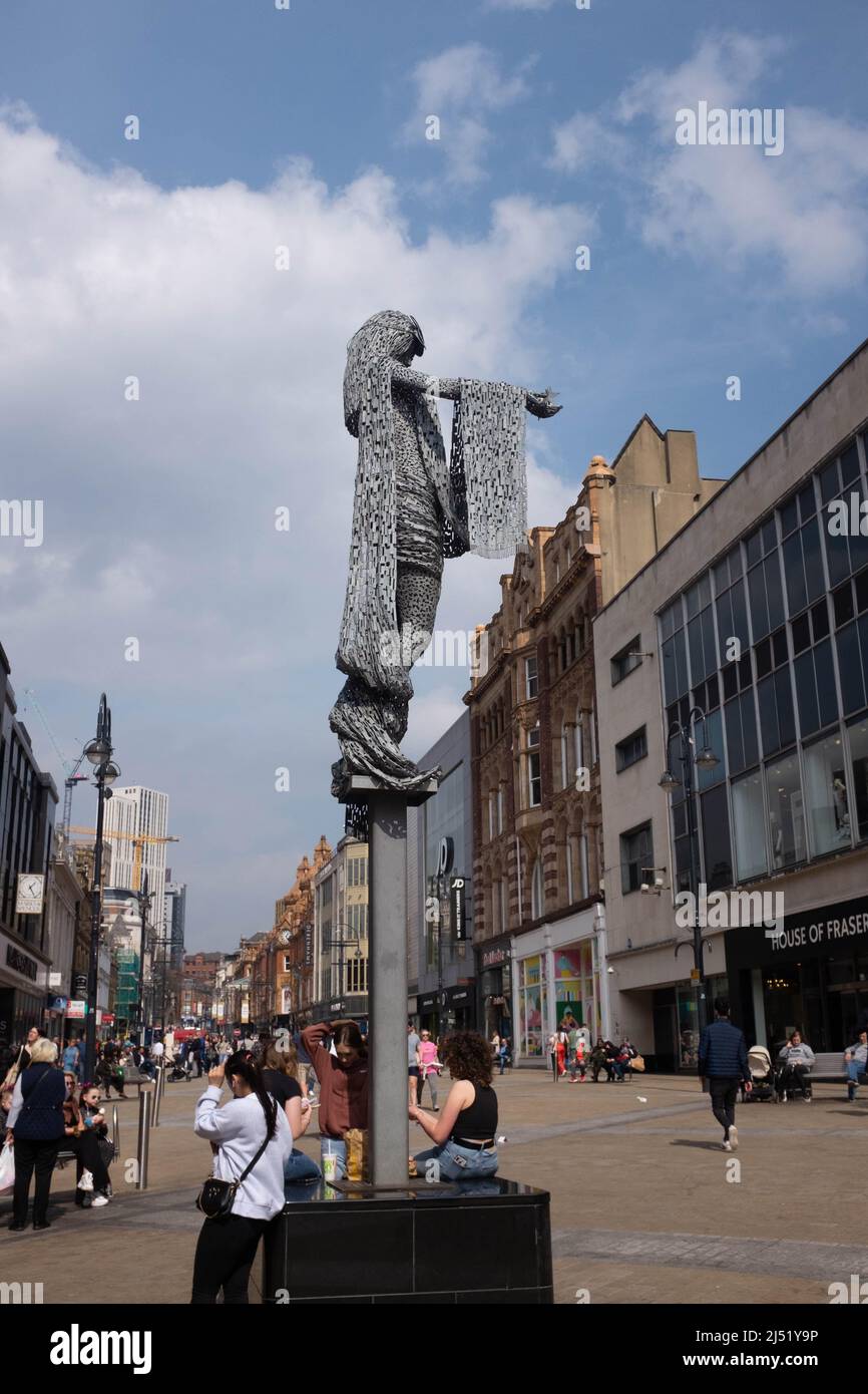 Leeds main shopping street hi-res stock photography and images - Alamy