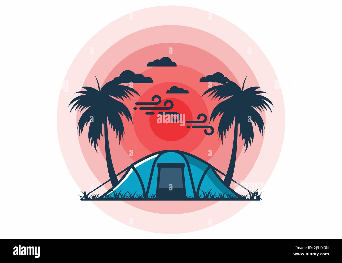 Trees in landscape under Stock Vector Images - Alamy