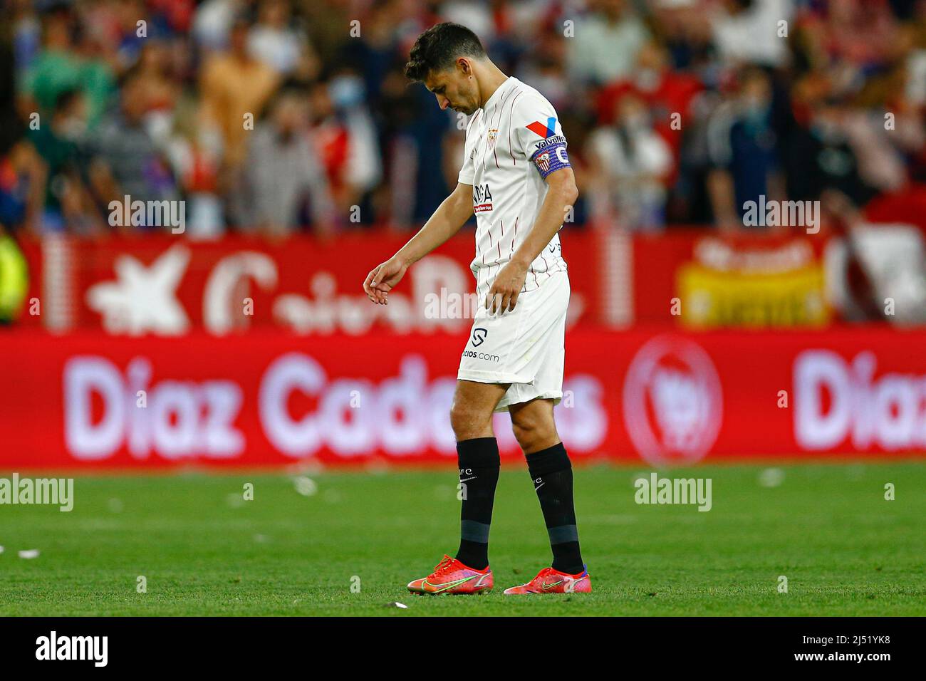 Jesus Navas of Sevilla FC during the La Liga match between Sevilla FC ...