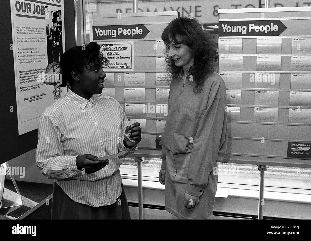 Women job centre Black and White Stock Photos & Images - Alamy