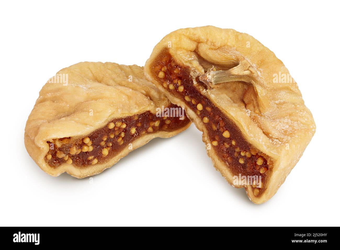 dried fig isolated on white background with clipping path and full ...