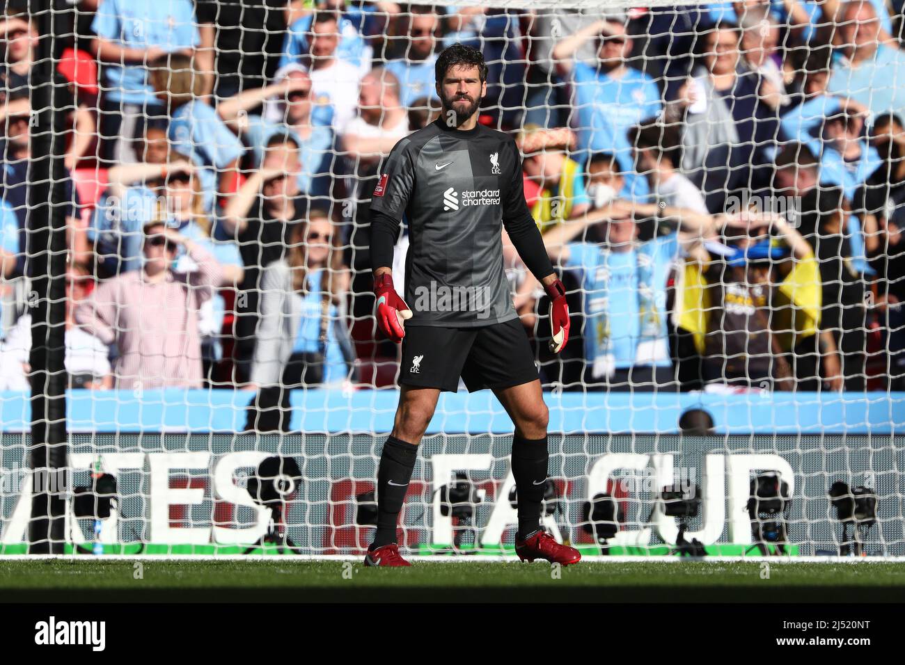 Alisson Becker of Liverpool Manchester City v Liverpool, The Emirates ...