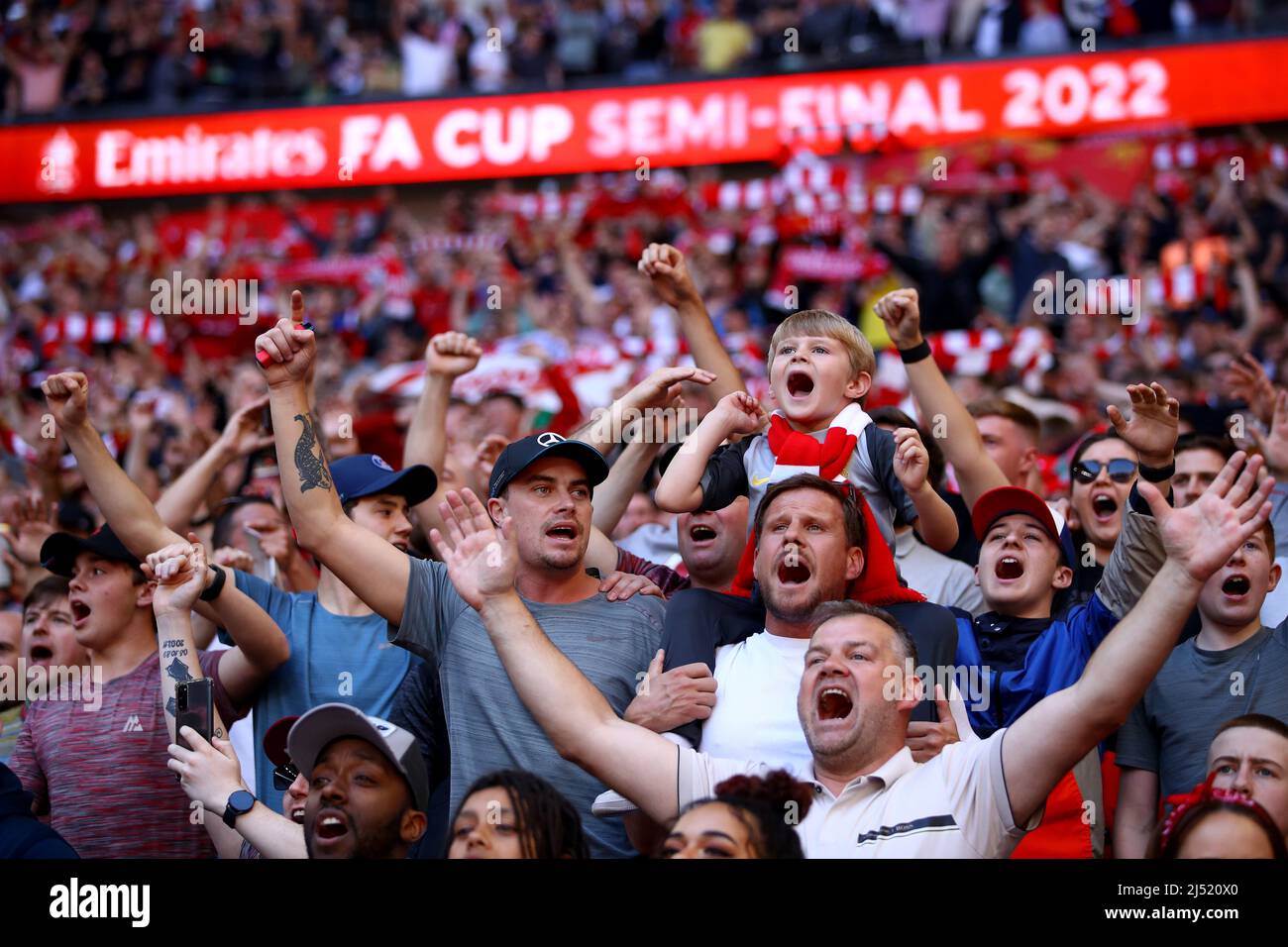 Liverpool fans cheer on their side - Manchester City v Liverpool, The ...