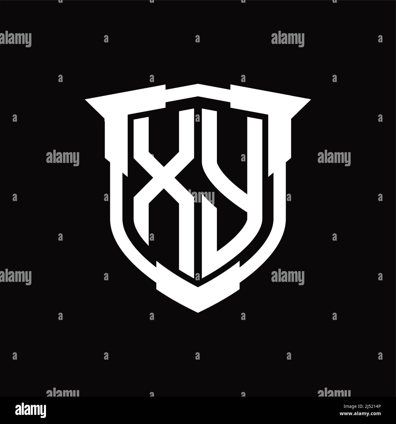 XY Logo monogram letter with shield shape design template Stock Vector Image & Art - Alamy