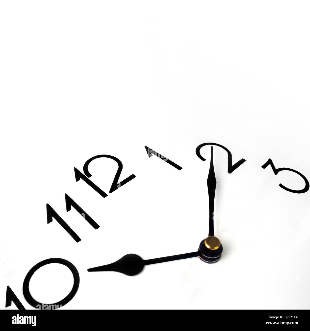 Business clock face with hands and time extreme macro close up, seconds ...