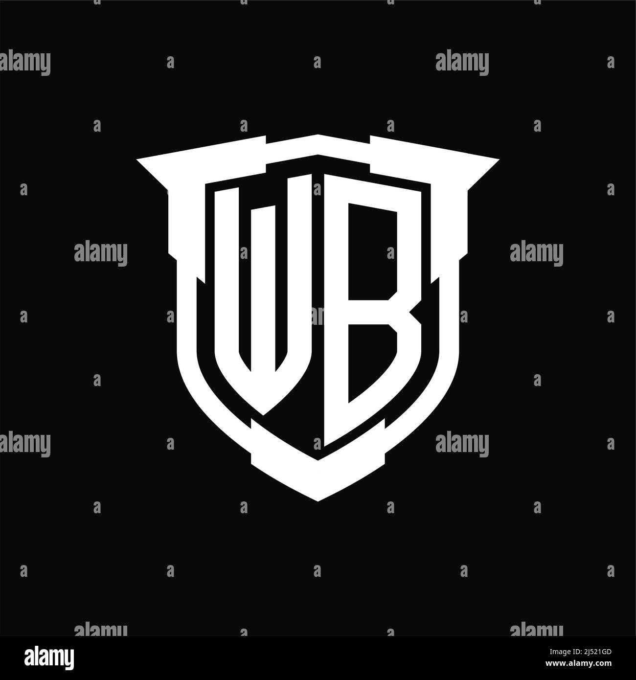 Letter wb Stock Vector Images - Alamy