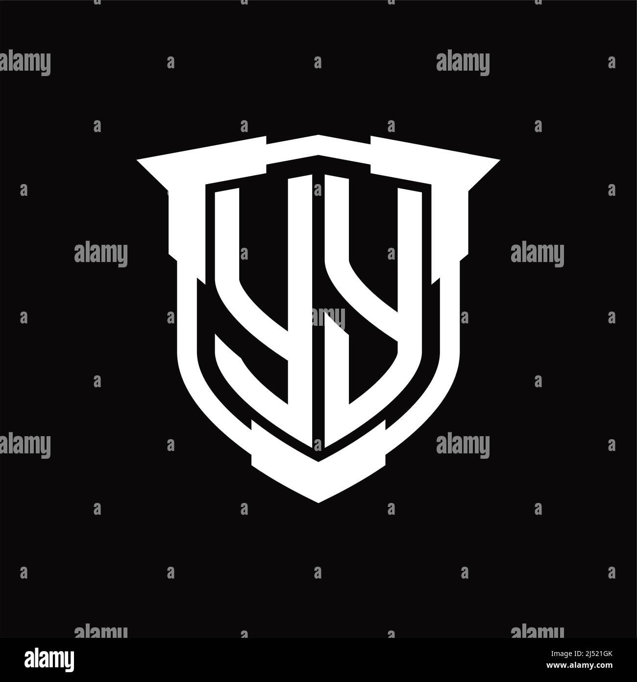 YY Logo monogram letter with shield shape design template Stock Vector Image & Art - Alamy