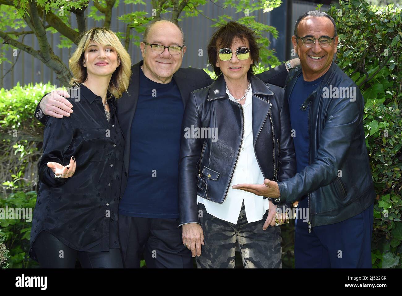 19th April 2022; Asia Argento Carlo Verdone Gianna Nannini and Carlo ...