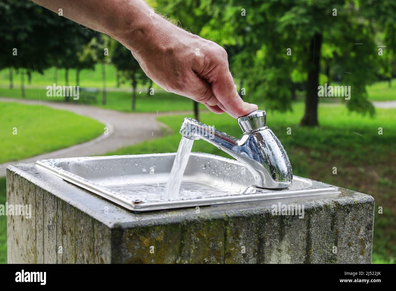 Clean water in public space hi-res stock photography and images - Alamy
