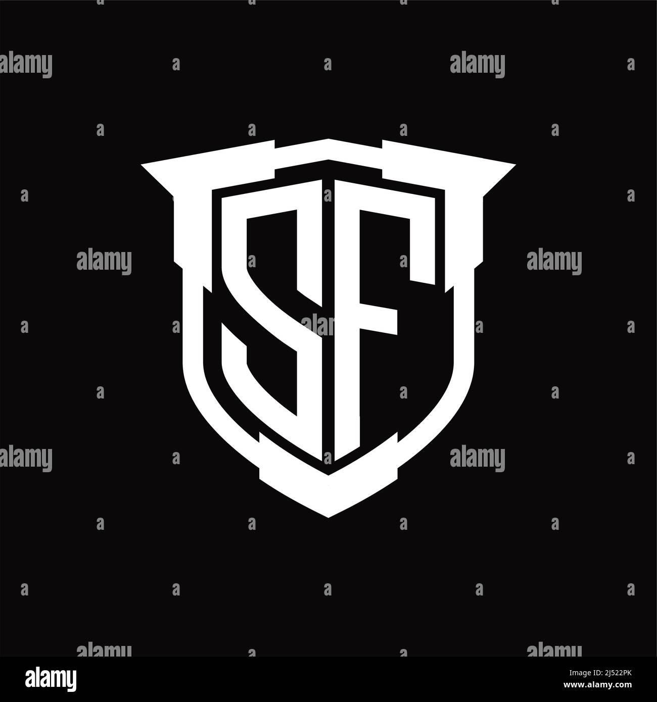 Sf initial Stock Vector Images - Alamy