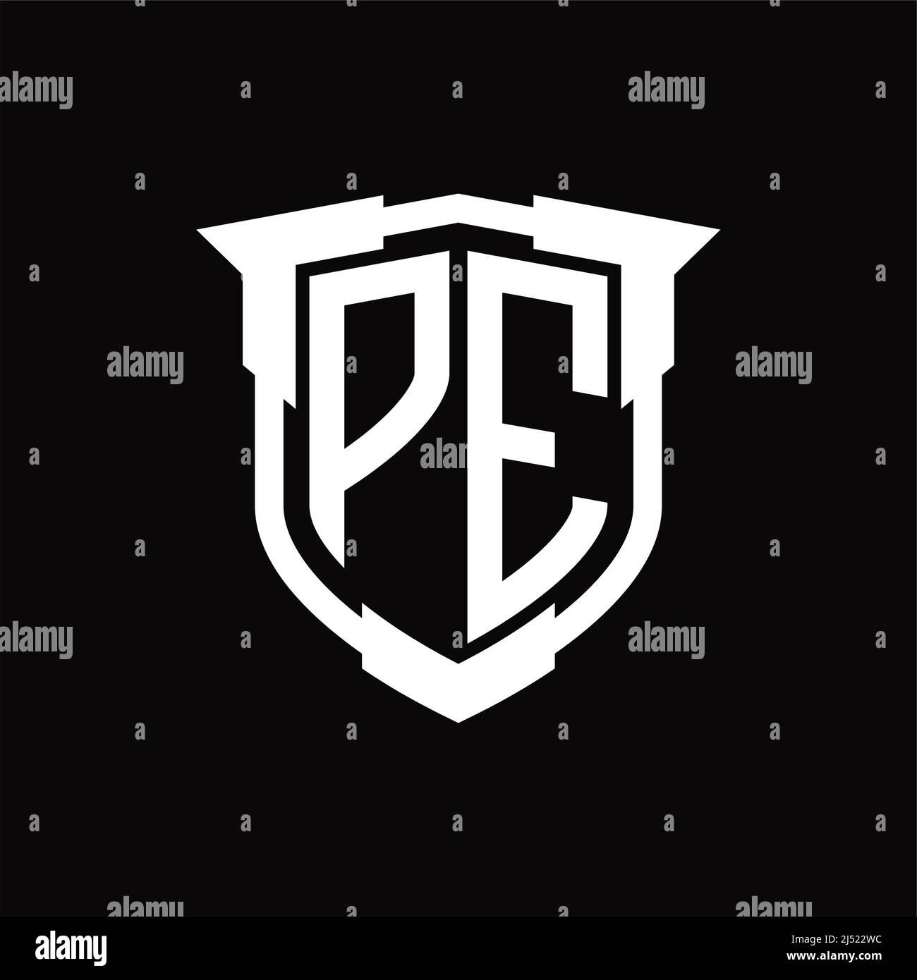 Pe logos Stock Vector Images - Alamy