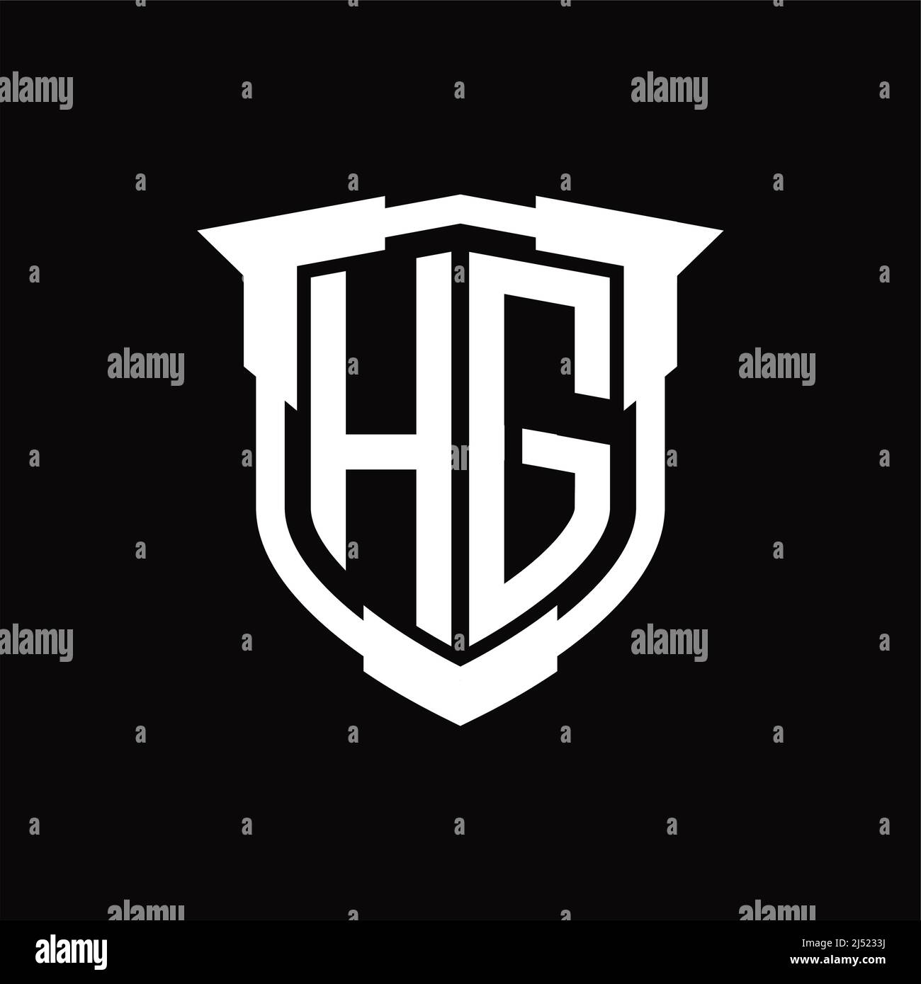 Letter hg logo Stock Vector Images - Alamy