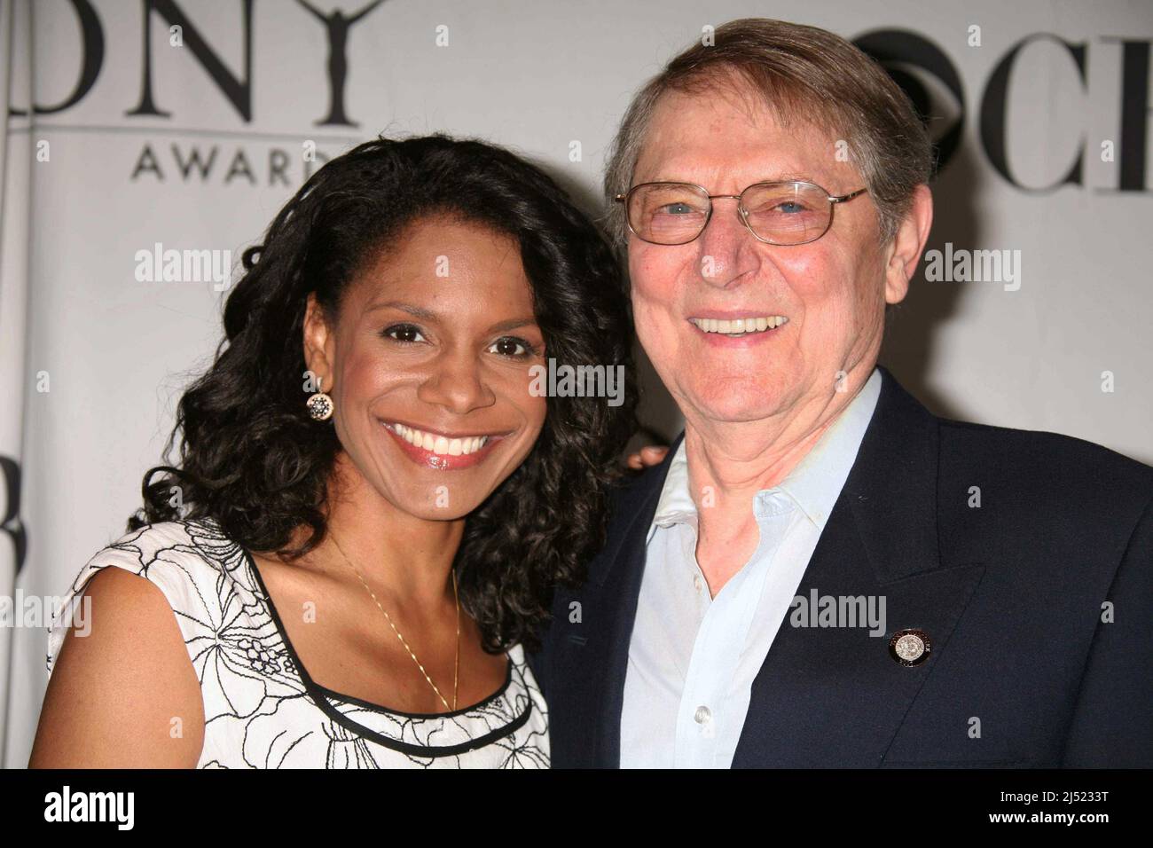 Audra McDonald and John Cullum attend the 2007 Tony Awards Meet the ...