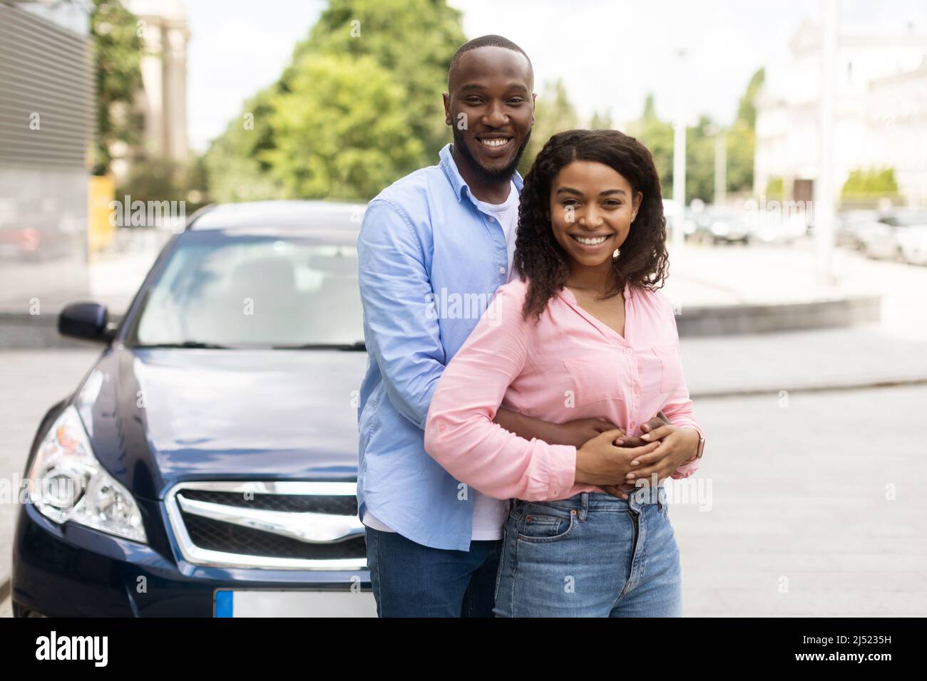 Hug hugging new car hi-res stock photography and images - Alamy