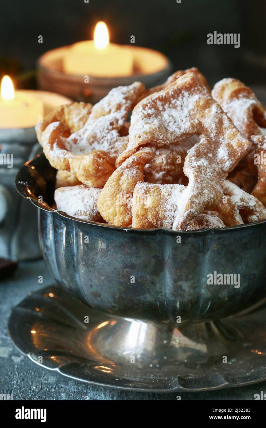 Fat Thursday celebration - traditional Angel Wings cookies decorated ...