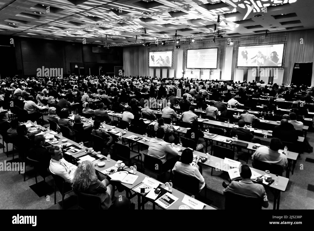 Johannesburg, South Africa - August 20, 2015: Delegates attending a ...