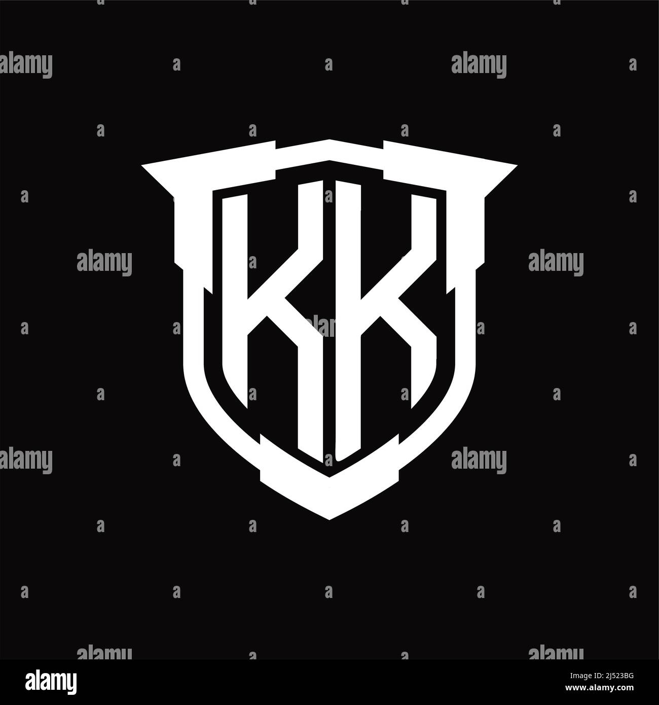 KK Logo monogram letter with shield shape design template Stock Vector ... KK Logo monogram letter with shield shape design template Stock Vector ...
