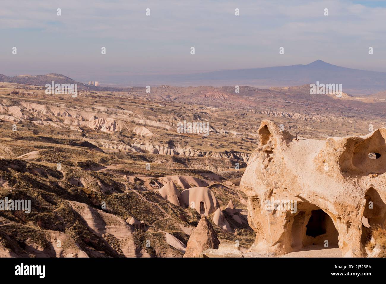 Amazing rocks in Zelve by night. Cappadocia Earth Pyramids. Goreme ...