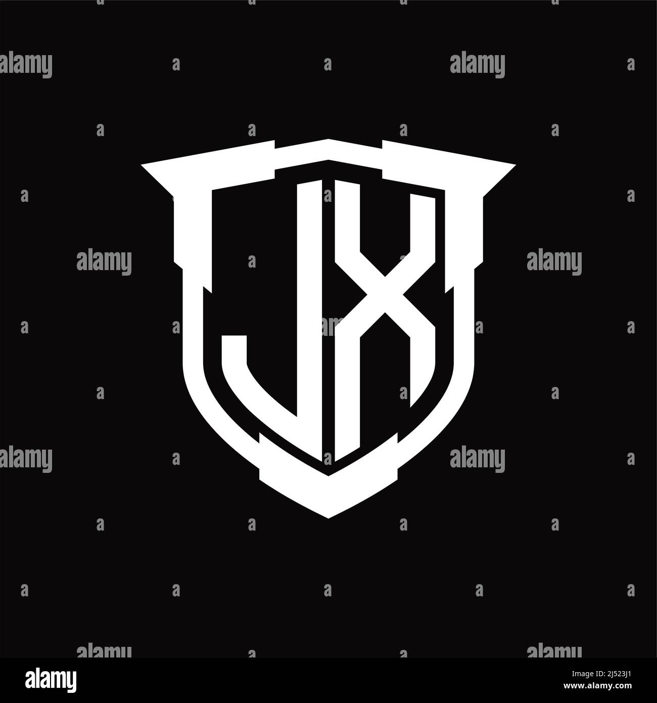 JX Logo monogram letter with shield shape design template Stock Vector ... JX Logo monogram letter with shield shape design template Stock Vector ...