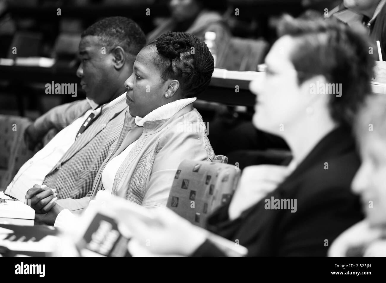 Johannesburg, South Africa - June 26, 2015: Delegates attending a AGM ...