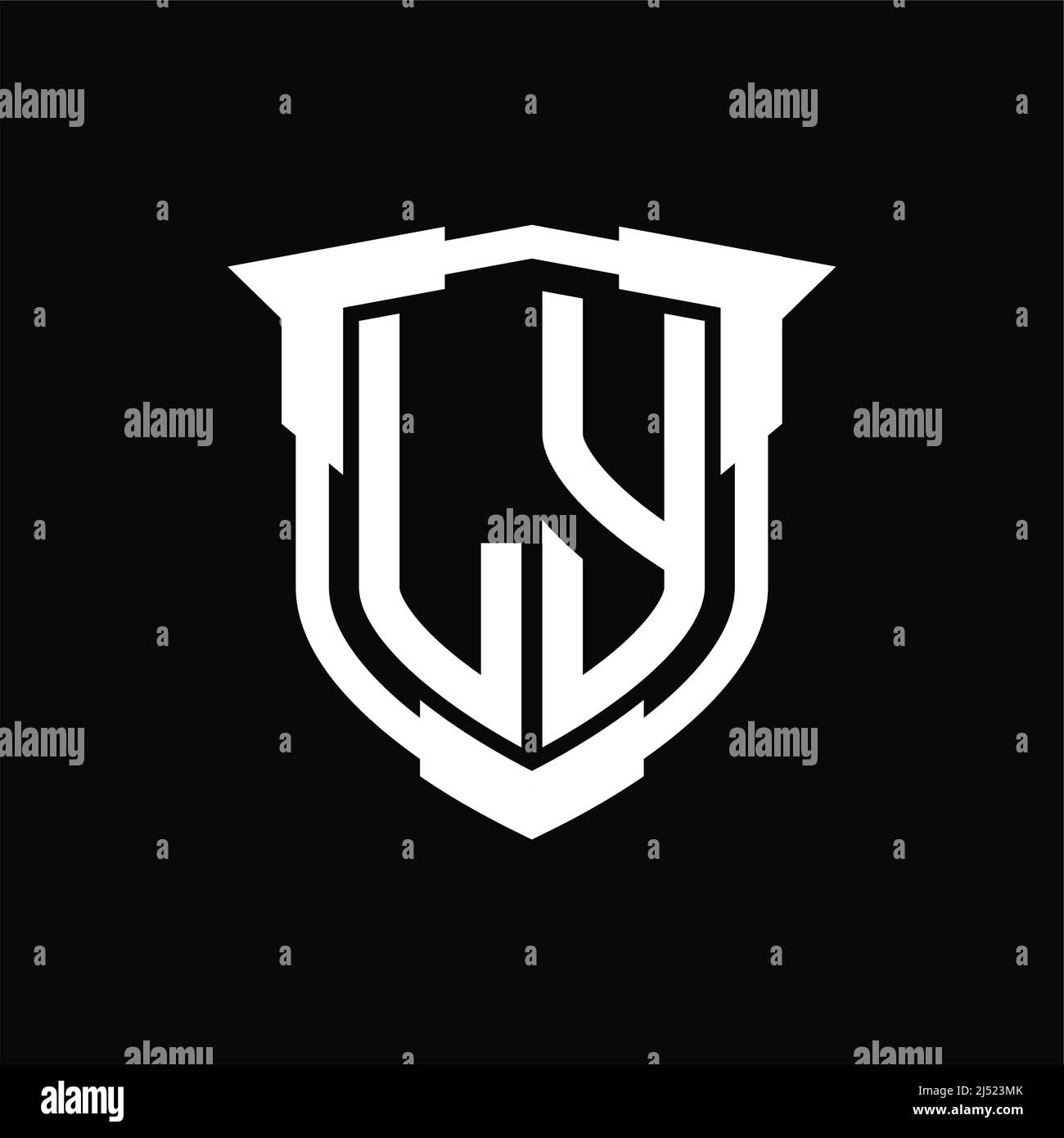 LY Logo monogram letter with shield shape design template Stock Vector Image & Art - Alamy