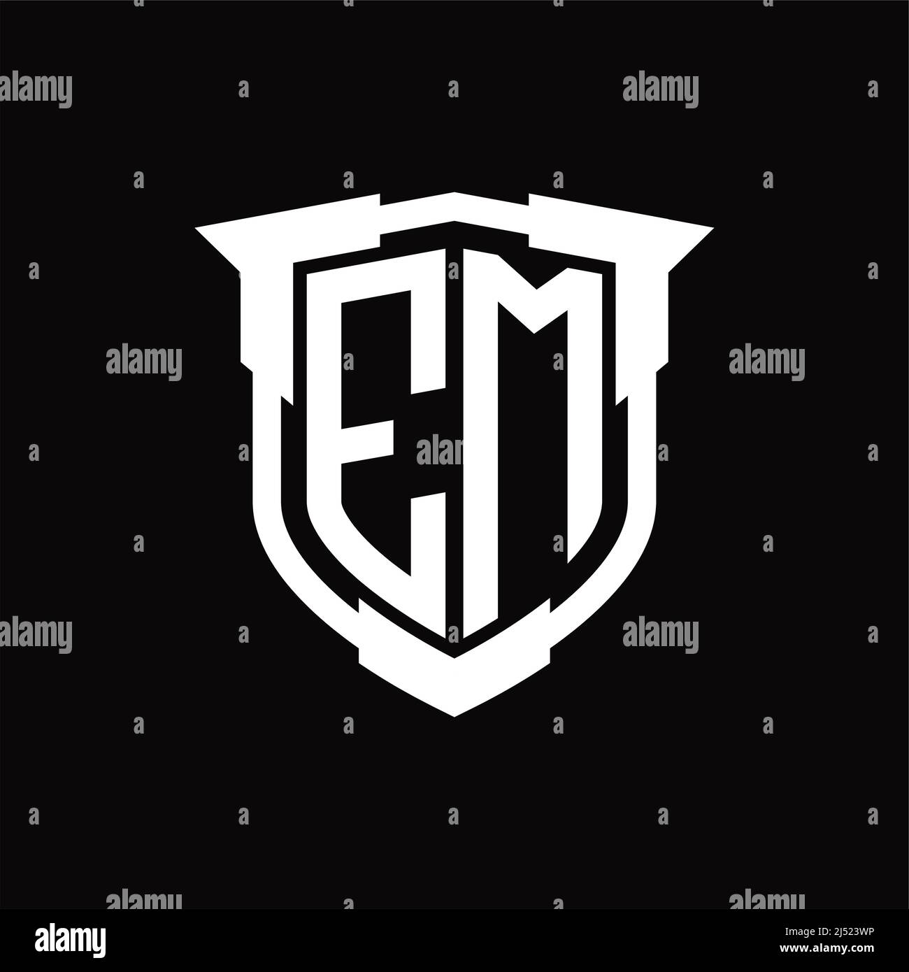 Letter em logo Stock Vector Images - Alamy