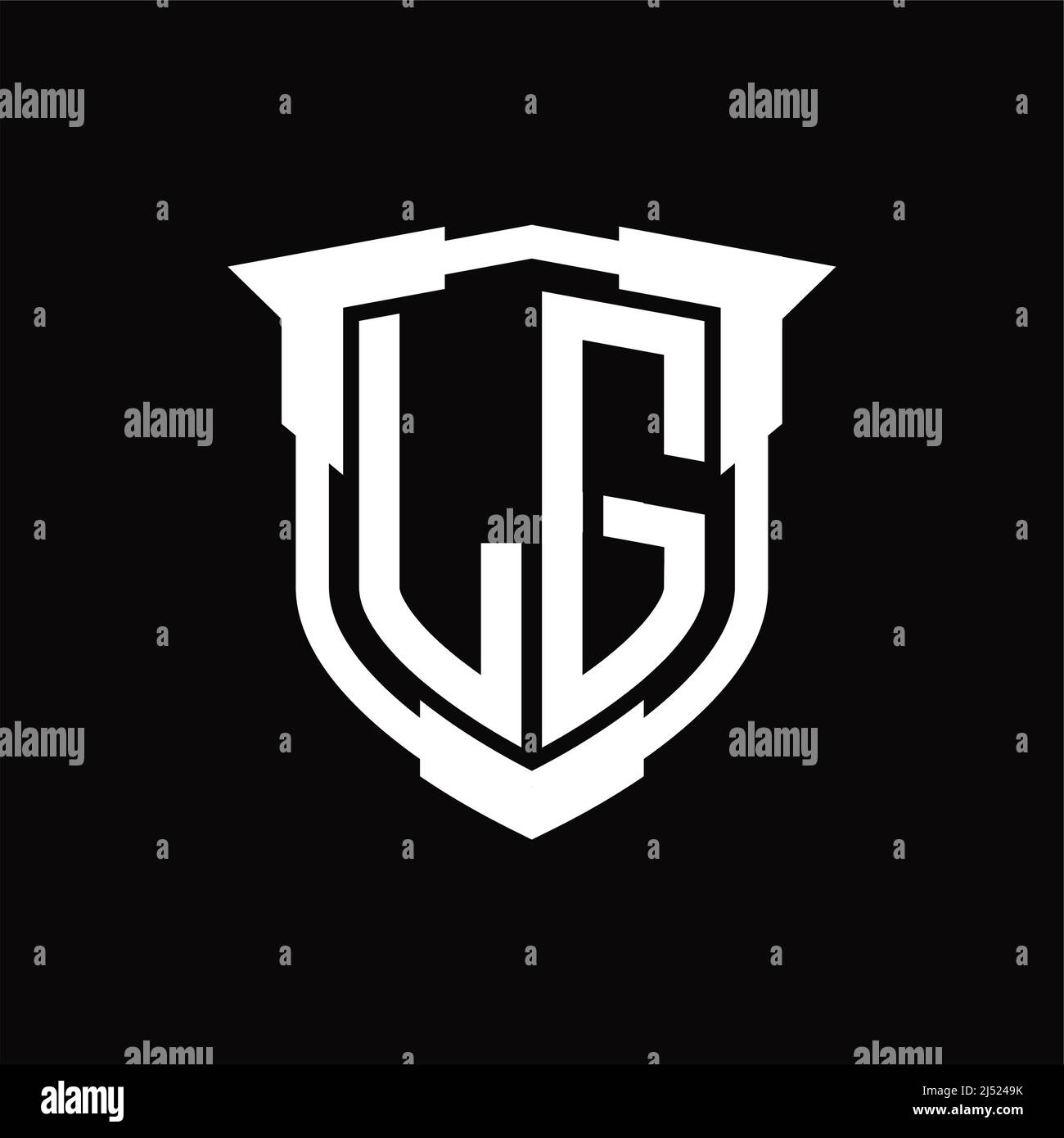 LG Logo monogram letter with shield shape design template Stock Vector Image & Art - Alamy
