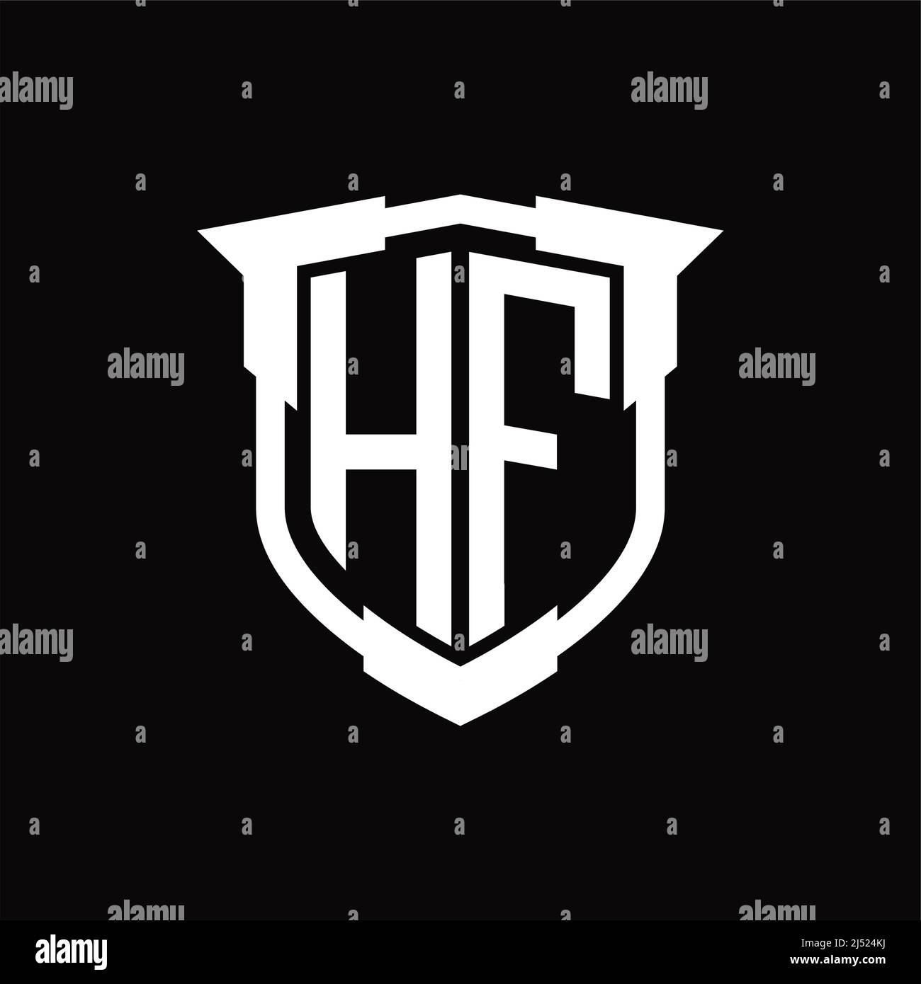 Letter hf vector vectors Stock Vector Images - Alamy