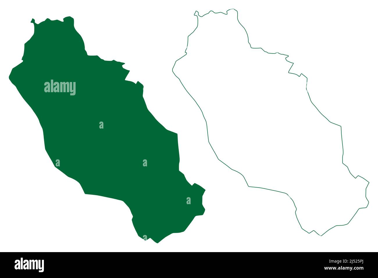 Felicite island (Republic of Seychelles, Indian Ocean) map vector ...