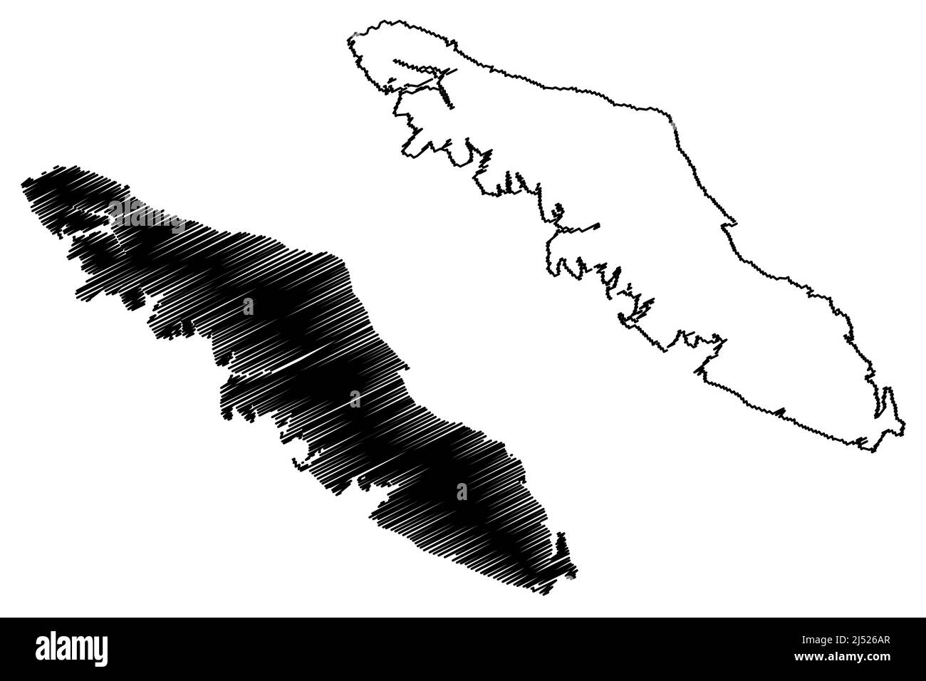 Vancouver island (Canada, British Columbia Province, North America) map ...