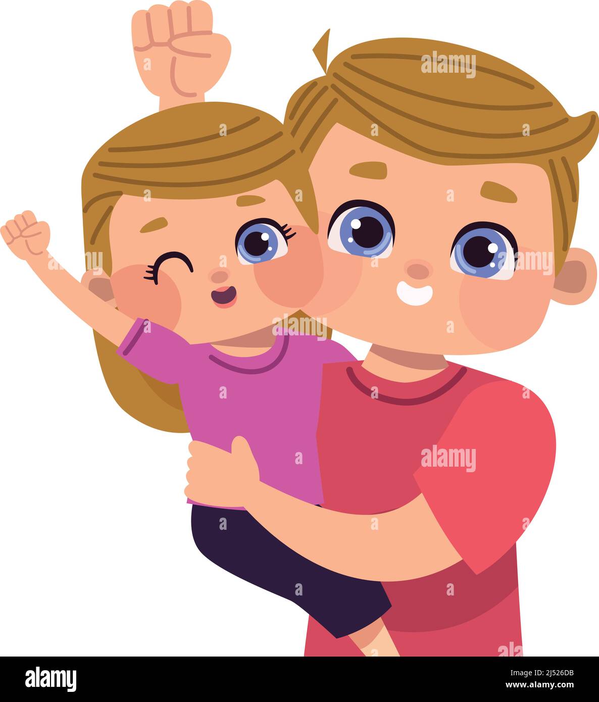 blond father and daughter Stock Vector Image & Art - Alamy