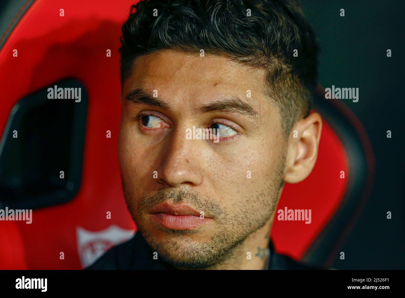 Gonzalo Montiel of Sevilla FC during the La Liga match between Sevilla ...