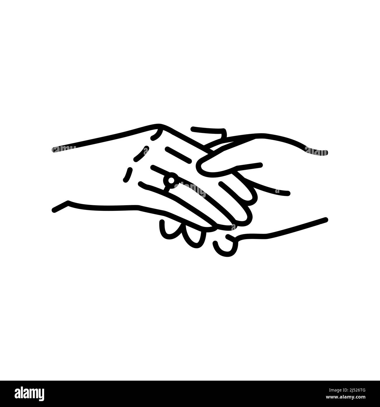 Marriage proposal vector cartoon Black and White Stock Photos & Images ...