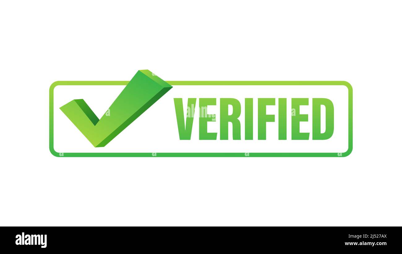 Verified square grunge. Checkmark icon. Vector stock illustration Stock ...