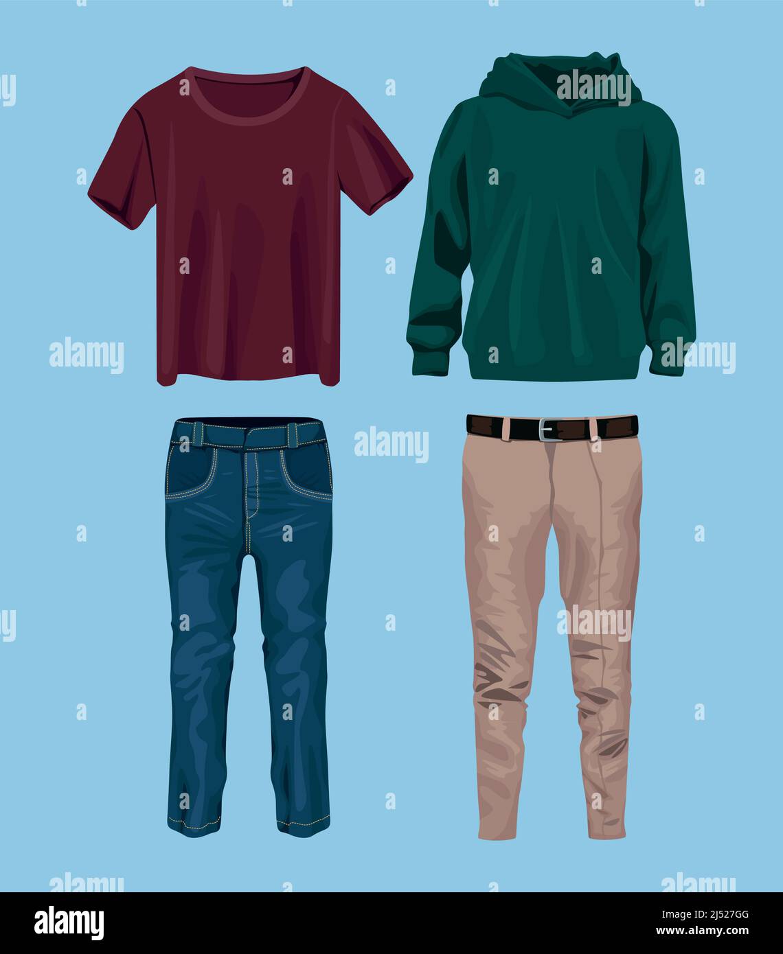 wear four clothes Stock Vector Image & Art - Alamy