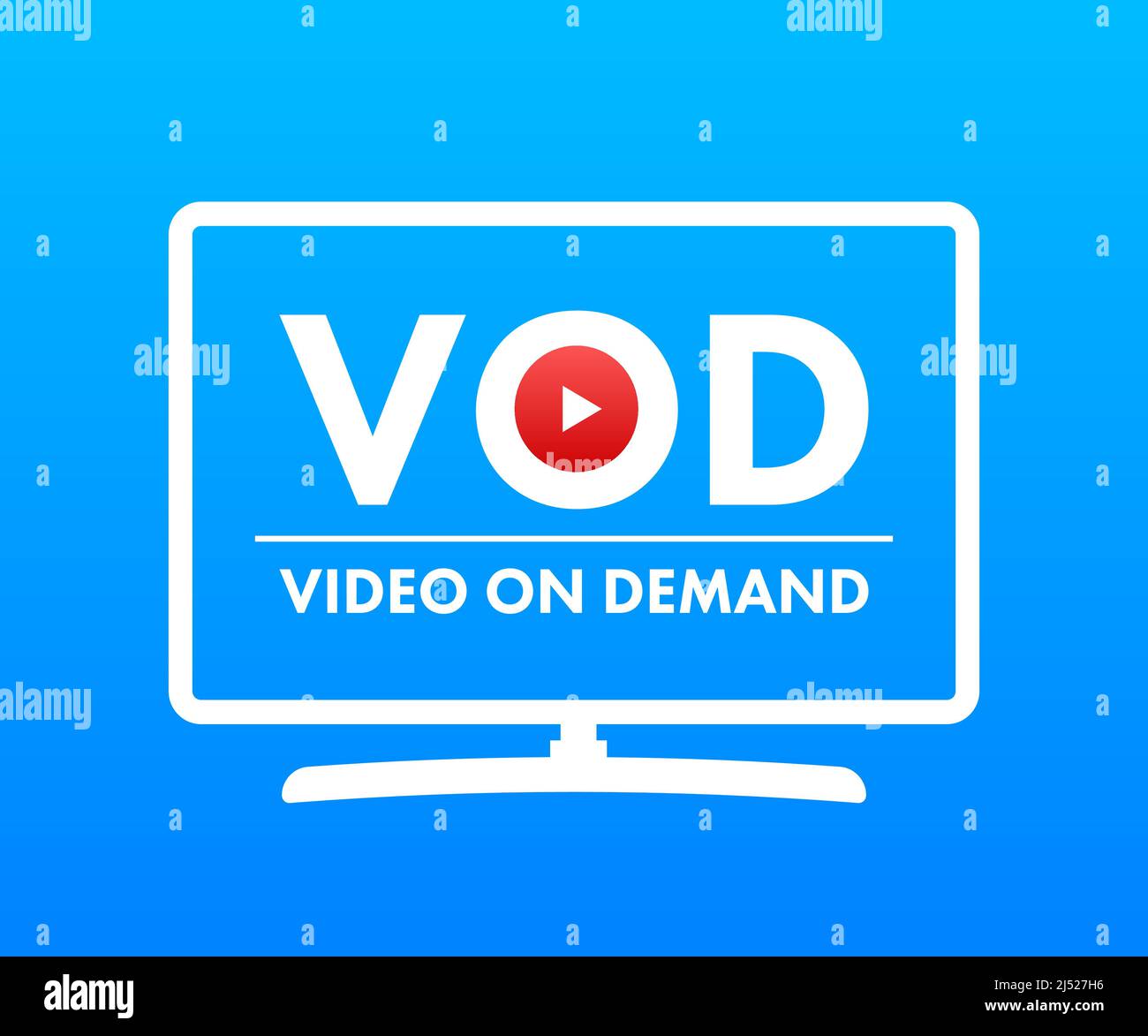 Vod logo design Stock Vector Images - Alamy