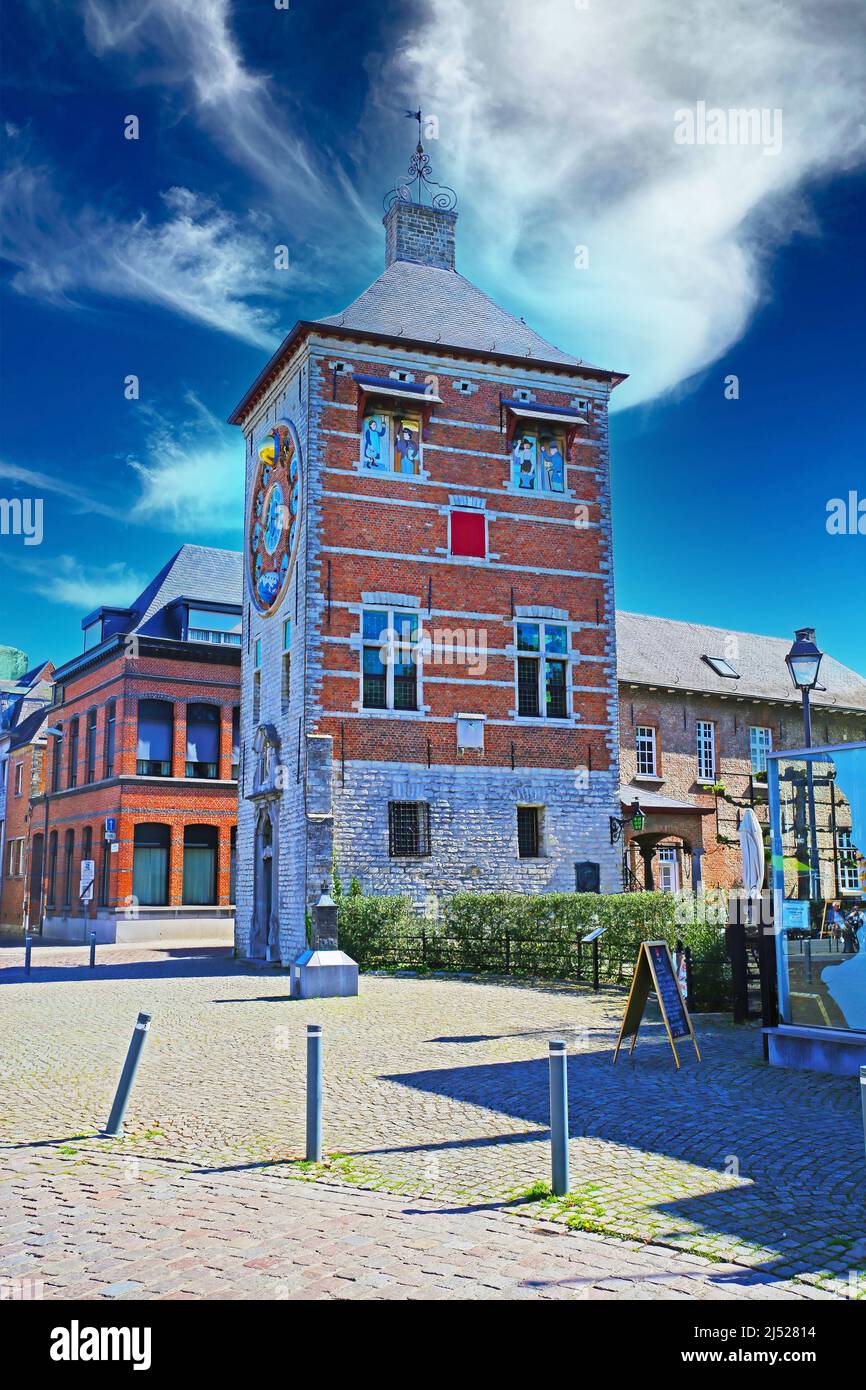 Lier (Zimmertoren), Belgium - April 9. 2022: View on medieval brick ...