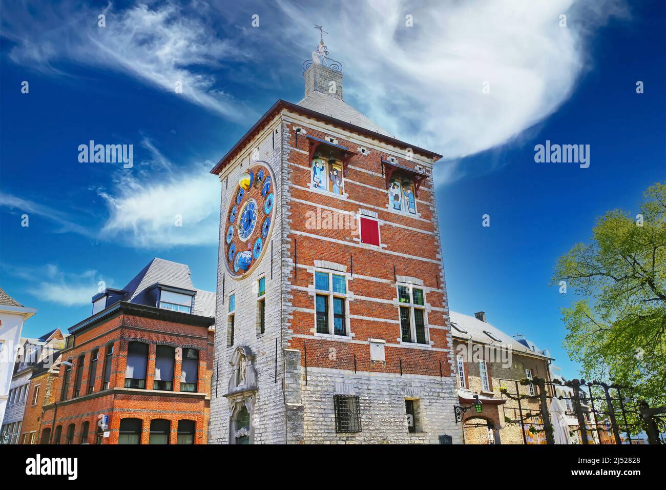 Lier (Zimmertoren), Belgium - April 9. 2022: View on medieval brick ...