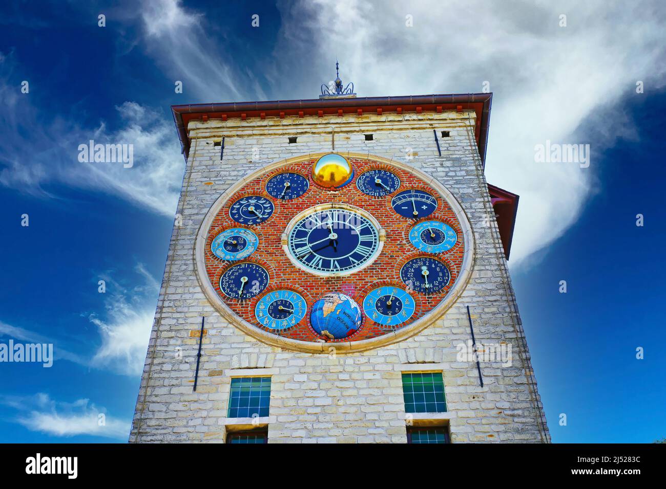 Lier (Zimmer tower), Belgium - April 9. 2022: View on medieval tower ...