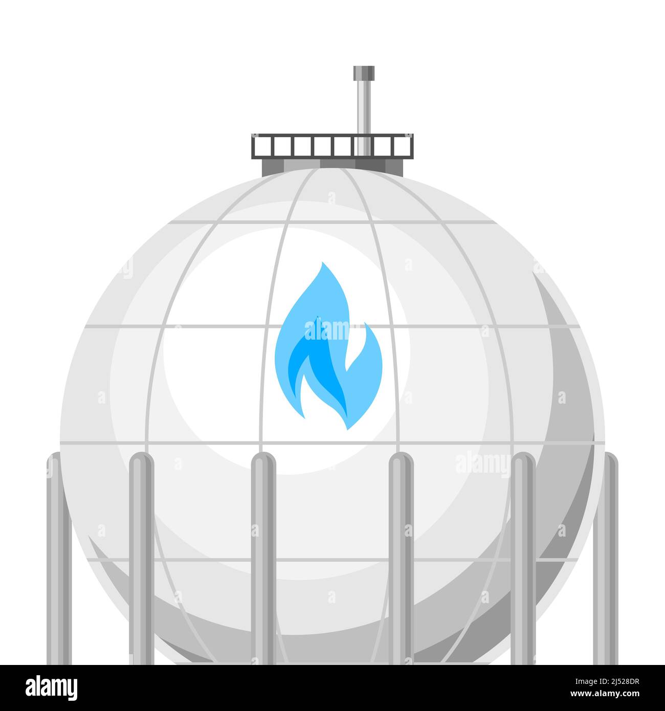 Illustration of natural gas storage facility. Industrial and business ...