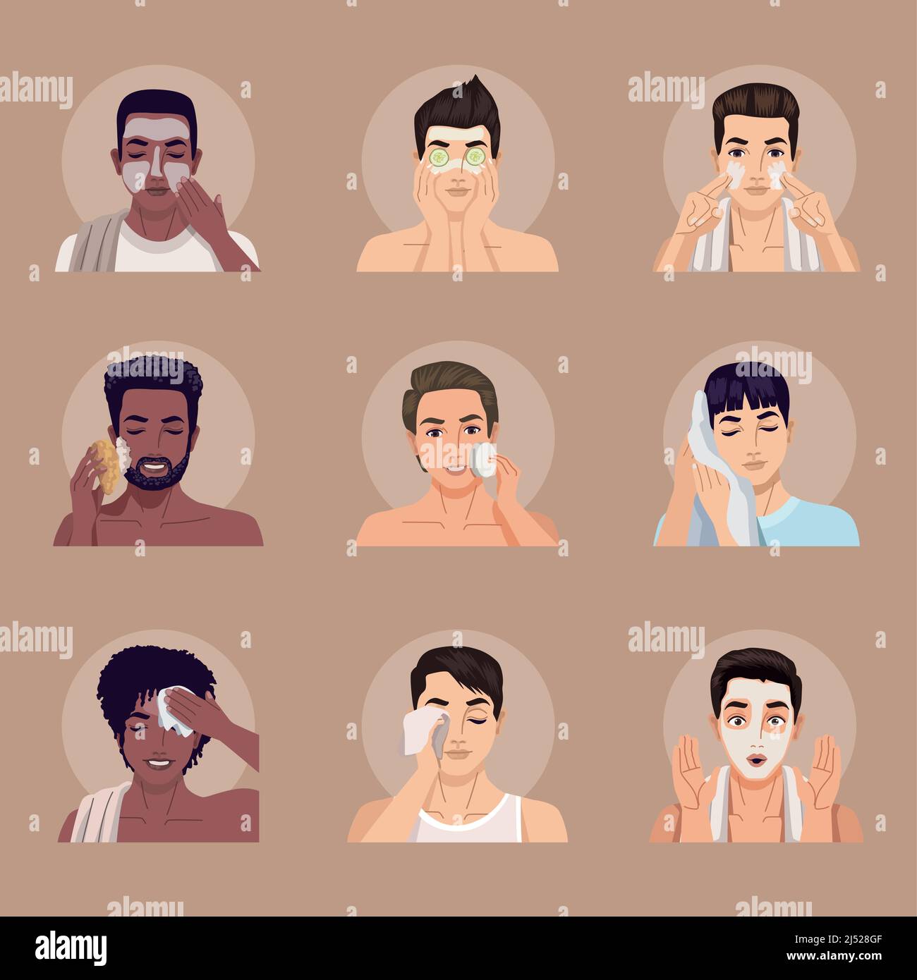 Nine boys Stock Vector Images - Alamy
