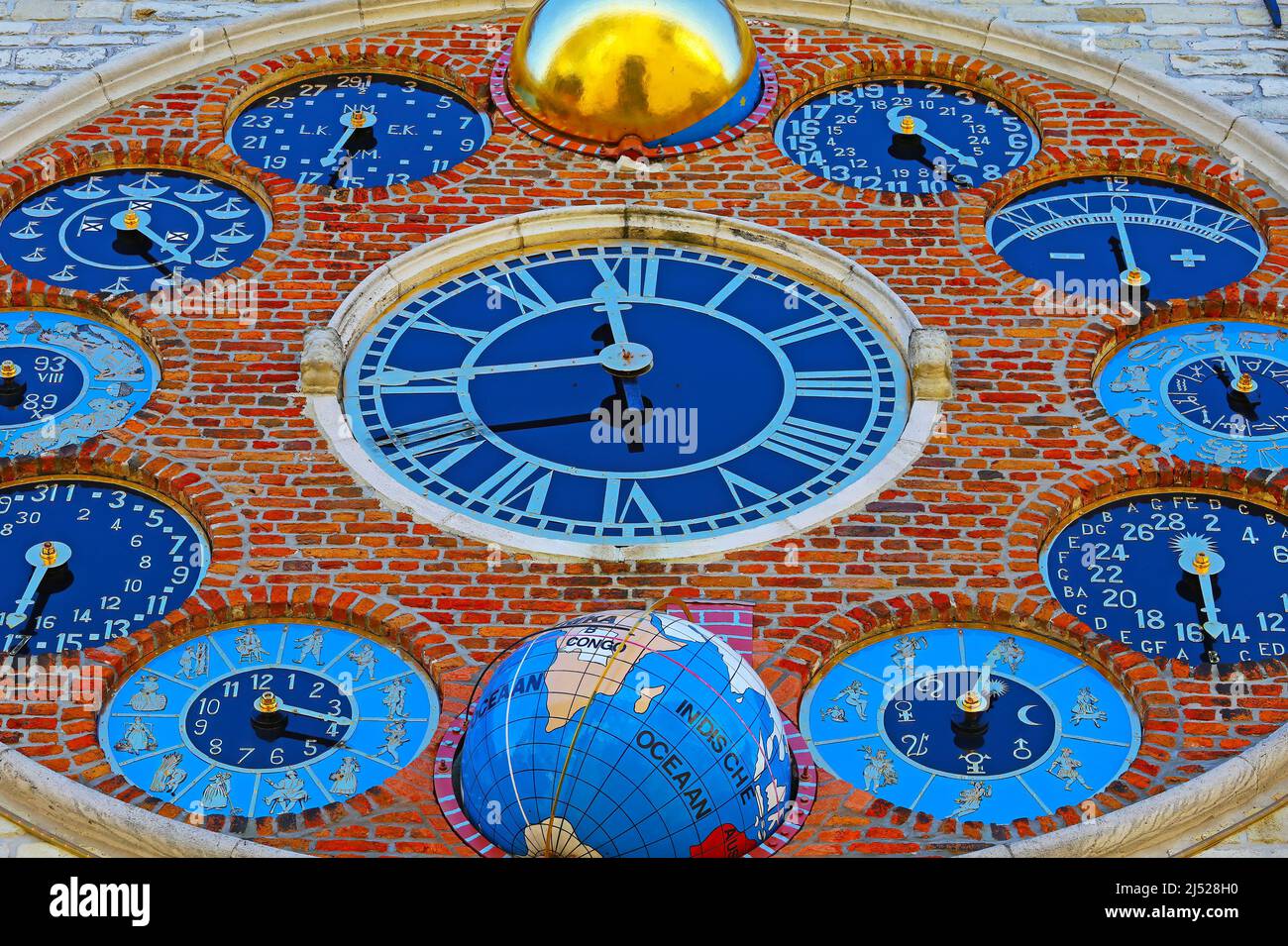 Lier (Zimmer tower), Belgium - April 9. 2022: View on medieval tower ...