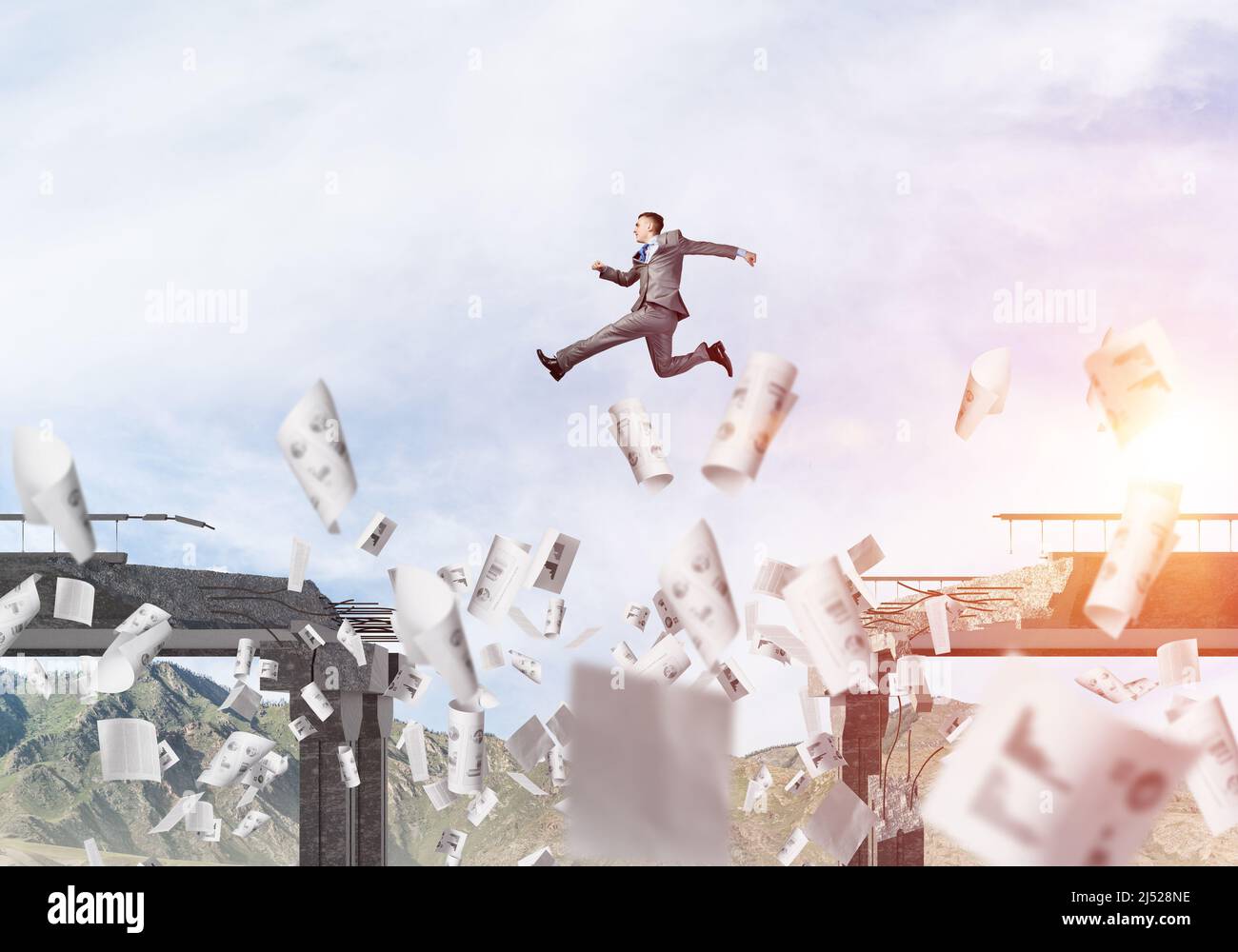 Problems and difficulties overcoming concept Stock Photo - Alamy