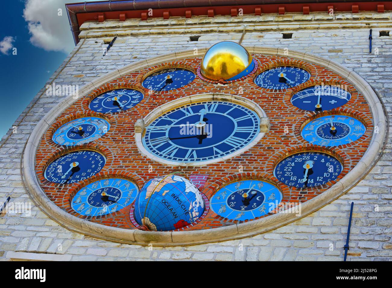 Lier (Zimmer tower), Belgium - April 9. 2022: View on medieval tower ...