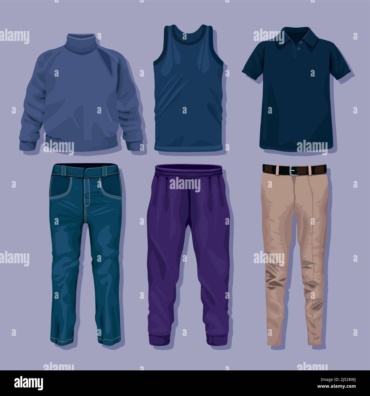 six wear clothes Stock Vector Image & Art - Alamy