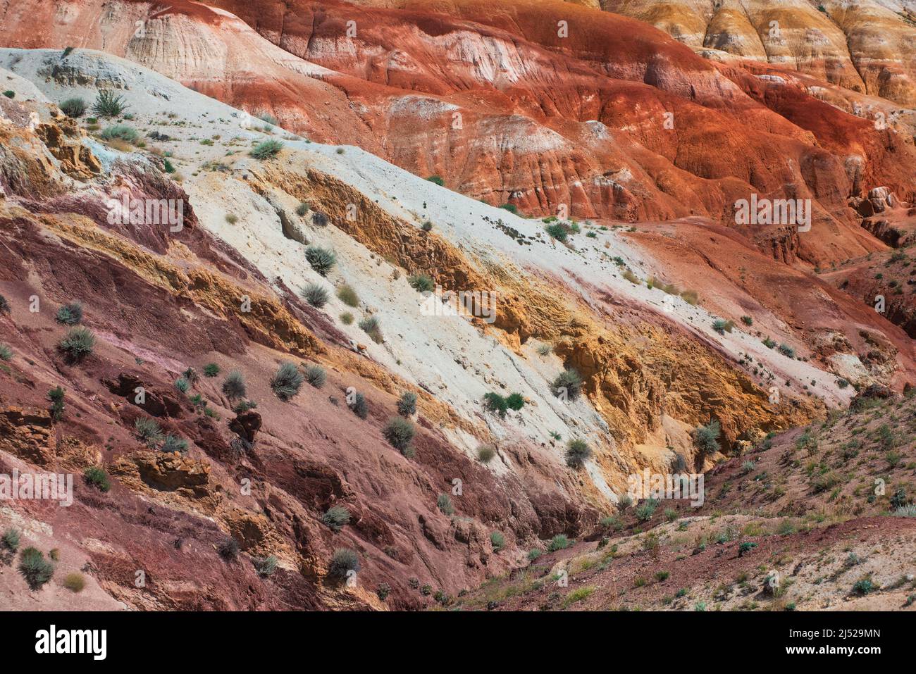 Valley of Mars landscapes in the Altai Mountains, Kyzyl Chin, Siberia ...