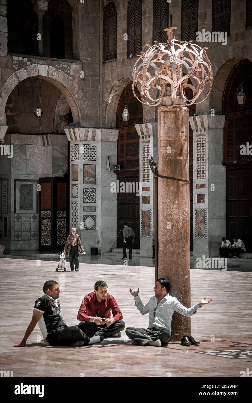 General views of the Umayyad Mosque, Damascus, Syria Stock Photo - Alamy